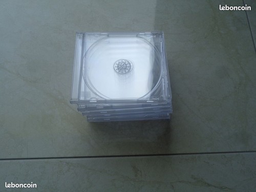10 Boitiers Crystal Jewel Case de Rangement pour CD / DVD - Transparent ...