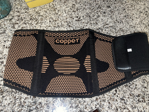 Copper Fit Back Support Brace Lumbar Lower Back Belt large 36-44 inches ...