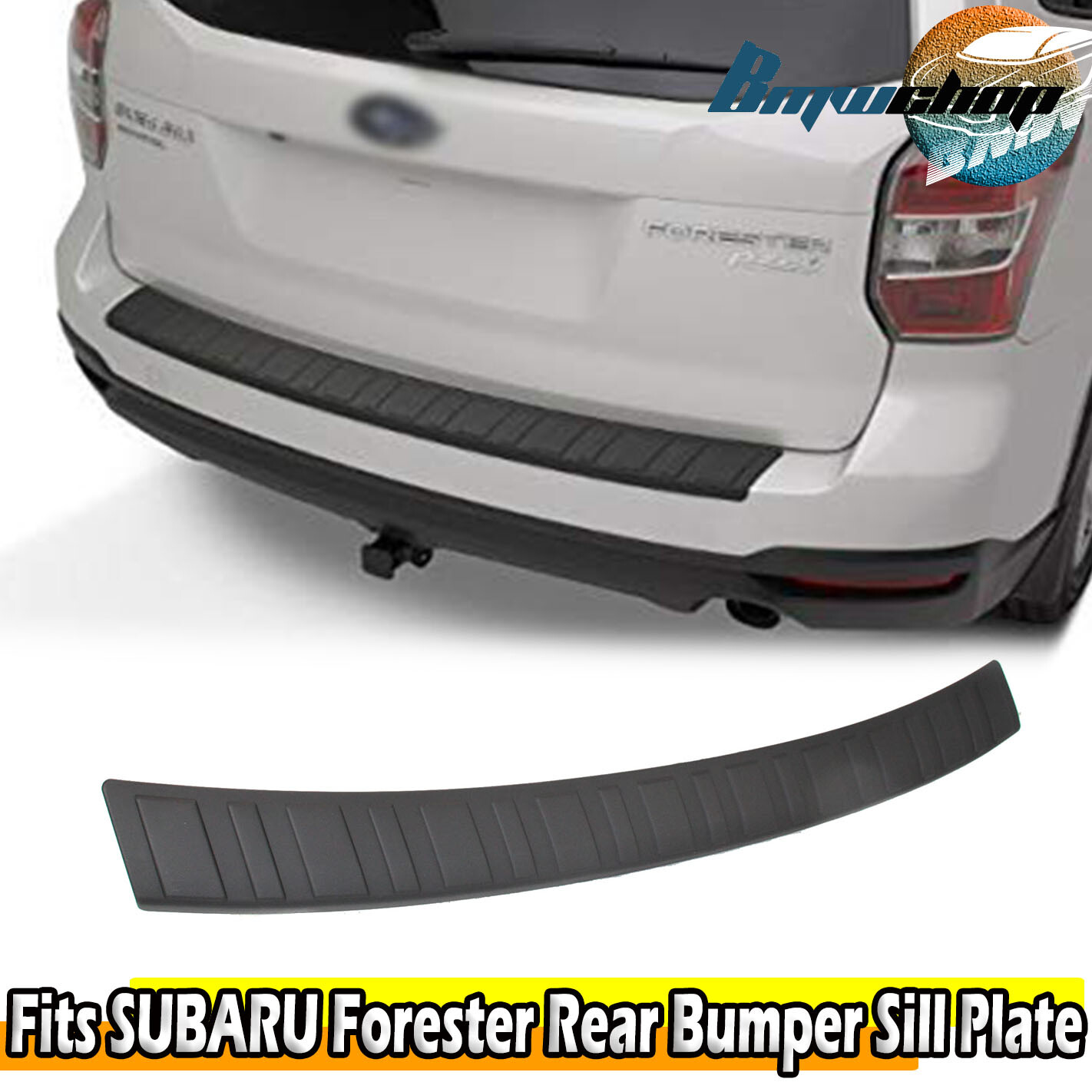 Fit For Subaru Forester SJ 4th Rear Bumper Sill Protector Plate Trim ...