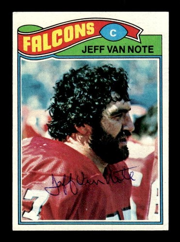 JEFF VAN NOTE SIGNED 1977 TOPPS FOOTBALL #327 - ATLANTA FALCONS | eBay