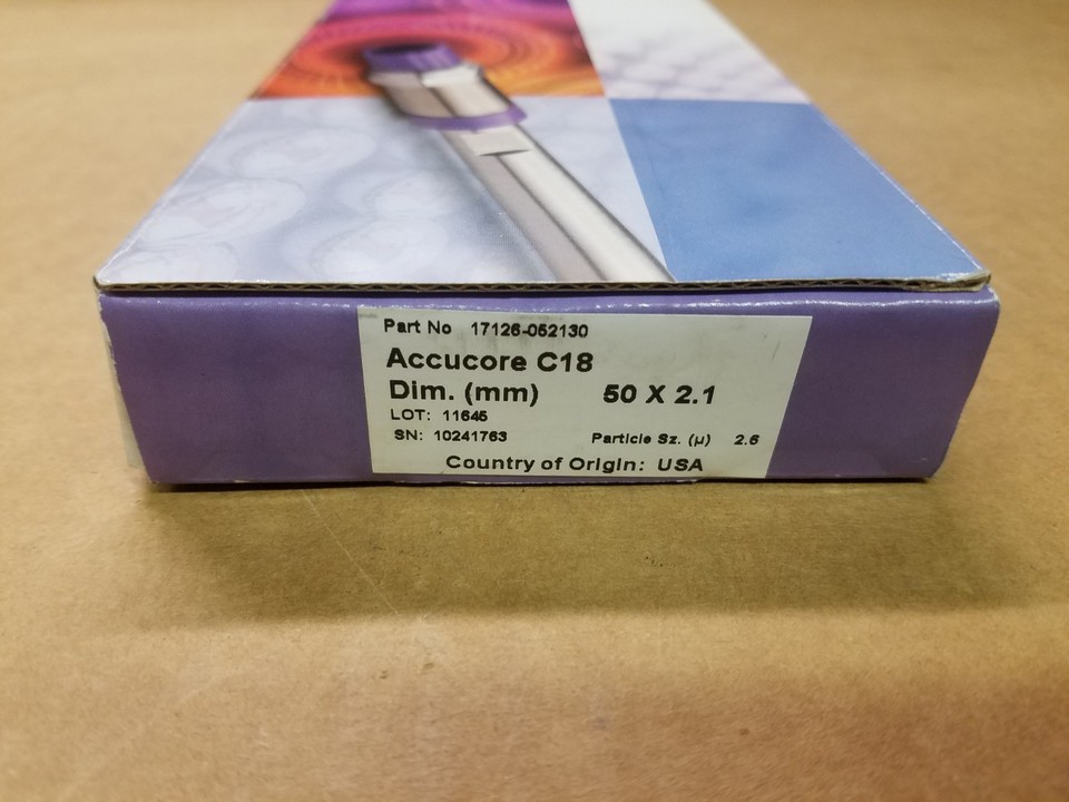Thermo Accucore C18 50 x 2.1 mm 2.6 u LC Column P/N: 17126-052130 | eBay