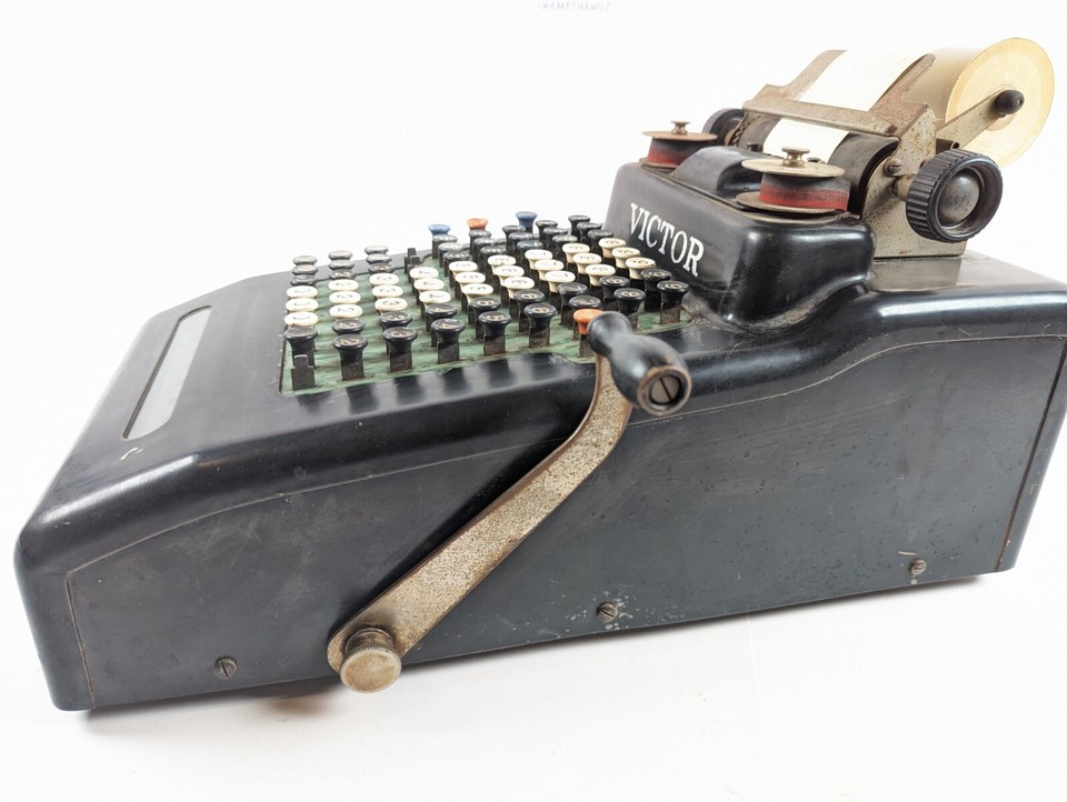 Antique VICTOR Adding Machine Vintage 1920's Era | eBay