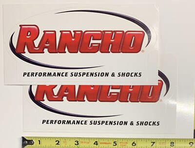 RANCHO SUSPENSION OFF ROAD RACING SHOCKS CONTINGENCY STICKER TRUCK ...