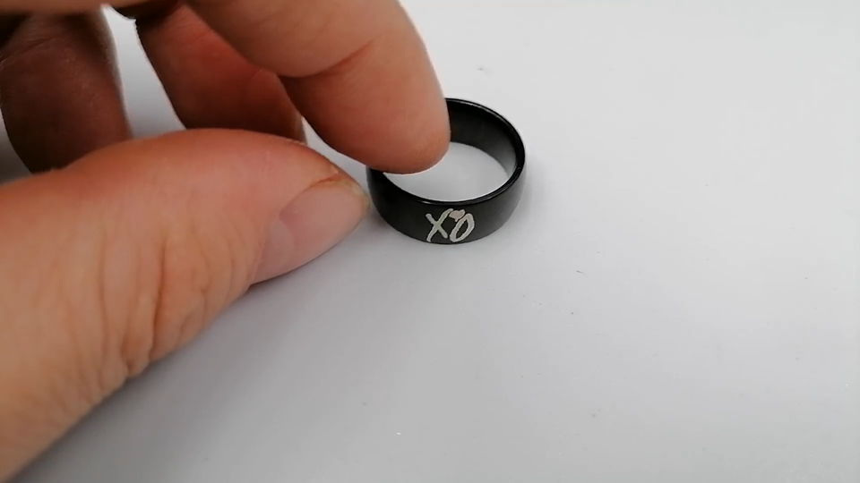 XO RING The Weeknd XO Black stainless steel ring US8# 9# 10# 11# 12# | eBay