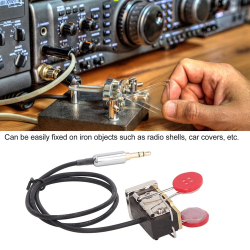 CW Morse Code Key Automatic Brass Resin Mini Morse Telegraph Key For ...