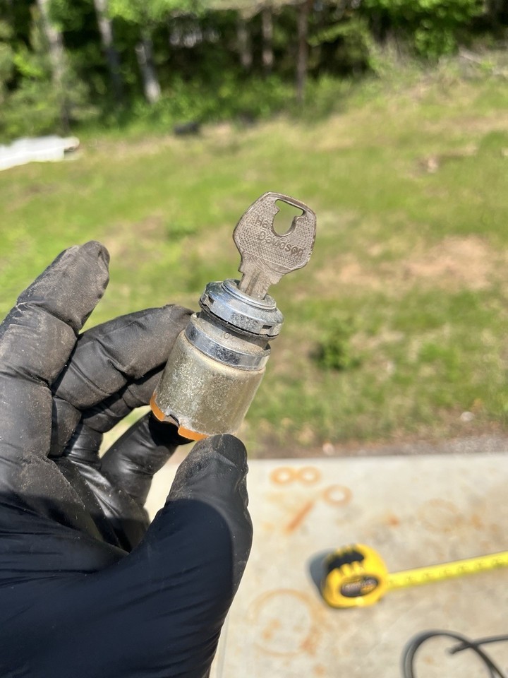 TM1 Harley Chopper Ignition Switch Key Harley Shovelhead Panhead ...