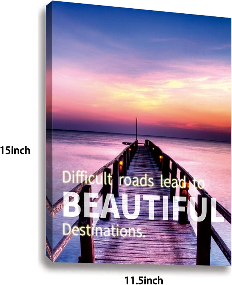 Motivational Wall Art Decoration Painting, Landscape Canvas Wall Art ...