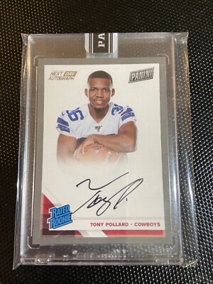 2019 Panini TONY POLLARD Rated Rookie Next Day On-Card RC Auto SSP ...