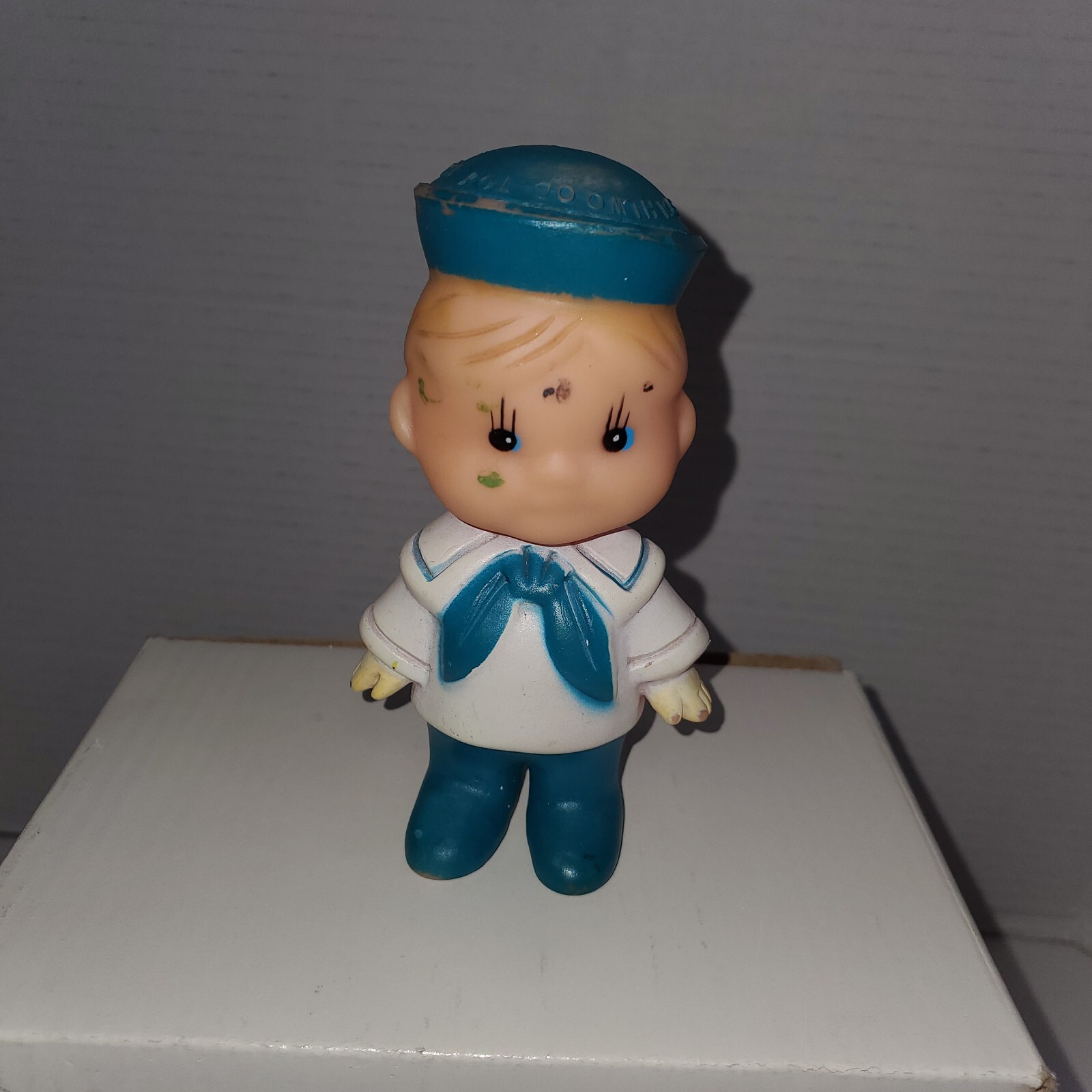 Vintage Stahlwood Toy Co. Little Sailor Skipper Boy Rubber Squeak Toy ...