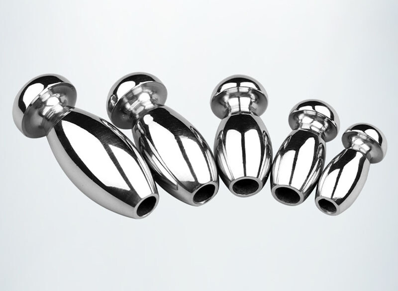 5-Size Penis Stubby Plug Stainless Steel Delay Ejaculation Stretching ...