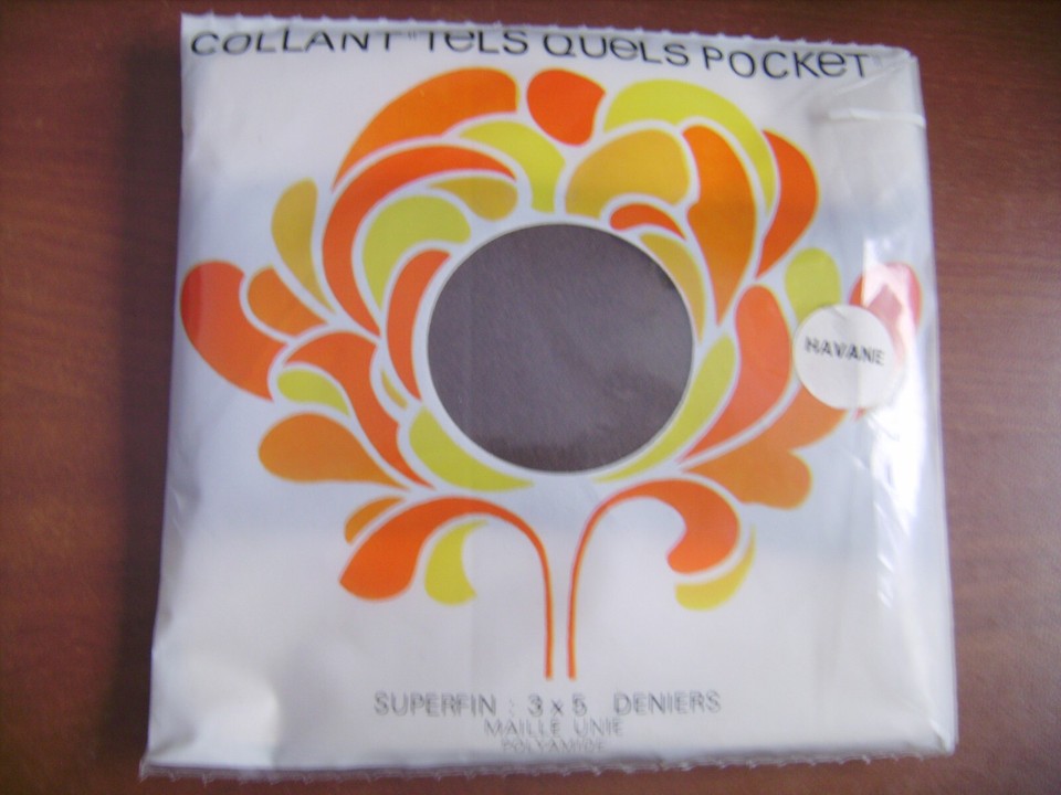 Collant vintage "Soleil" de marque DIM couleur havane taille Super neuf ...