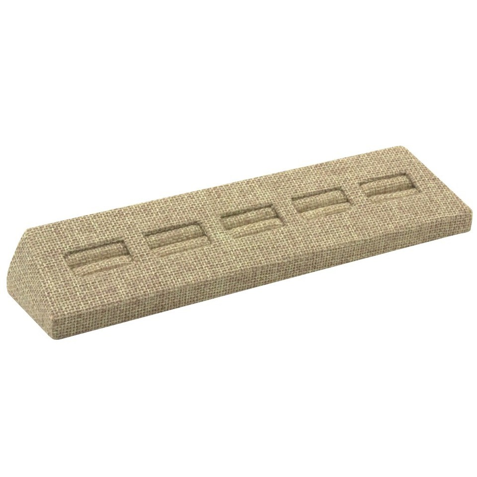 5 Slotted Ring Holder Cufflink Tray Ring Tray Burlap Cufflink Display ...
