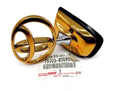 Original für Toyota 98-07 Land Cruiser Front Hood Emblem Badge Gold ...