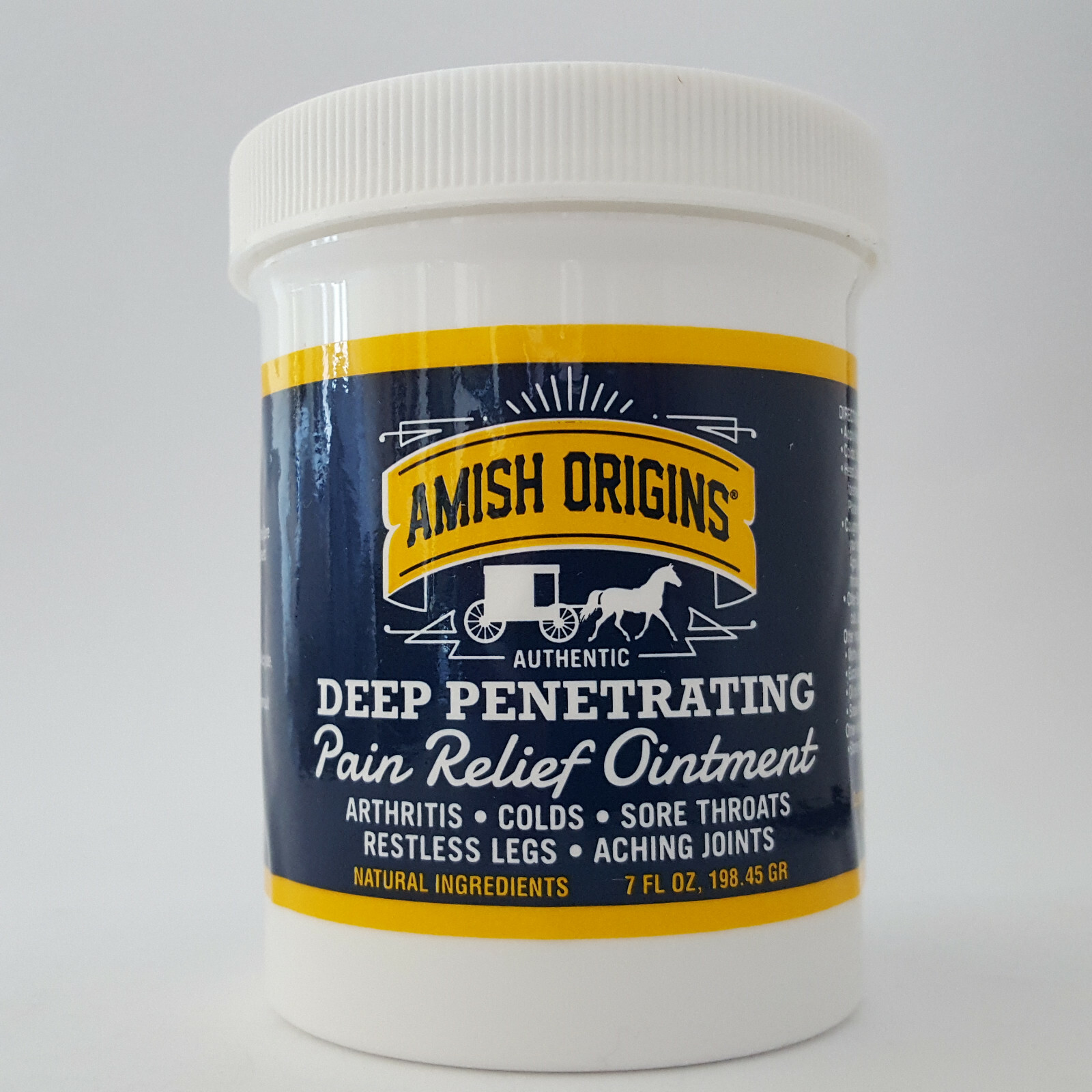 Amish Origins Deep Penetrating Pain Relief Ointment Restless Legs ...