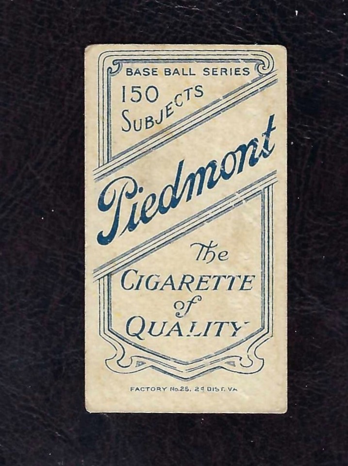 1909-11 T206 Neal Ball, American, Piedmont 150, Factory 25, VG-EX! | eBay