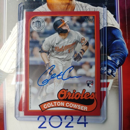 2024 Topps Series 2 Colton Cowser 1989 35th Anniversary Rookie Auto Red ...