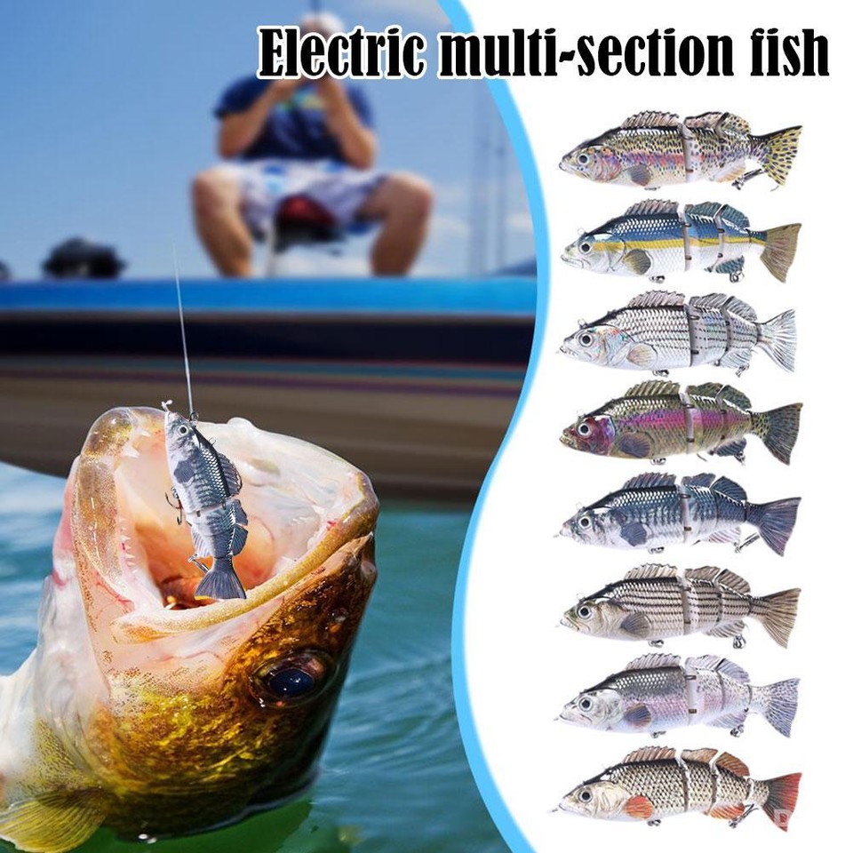/Electric Multisection Fish Bait Automatic Swimming Electric Fishing ...