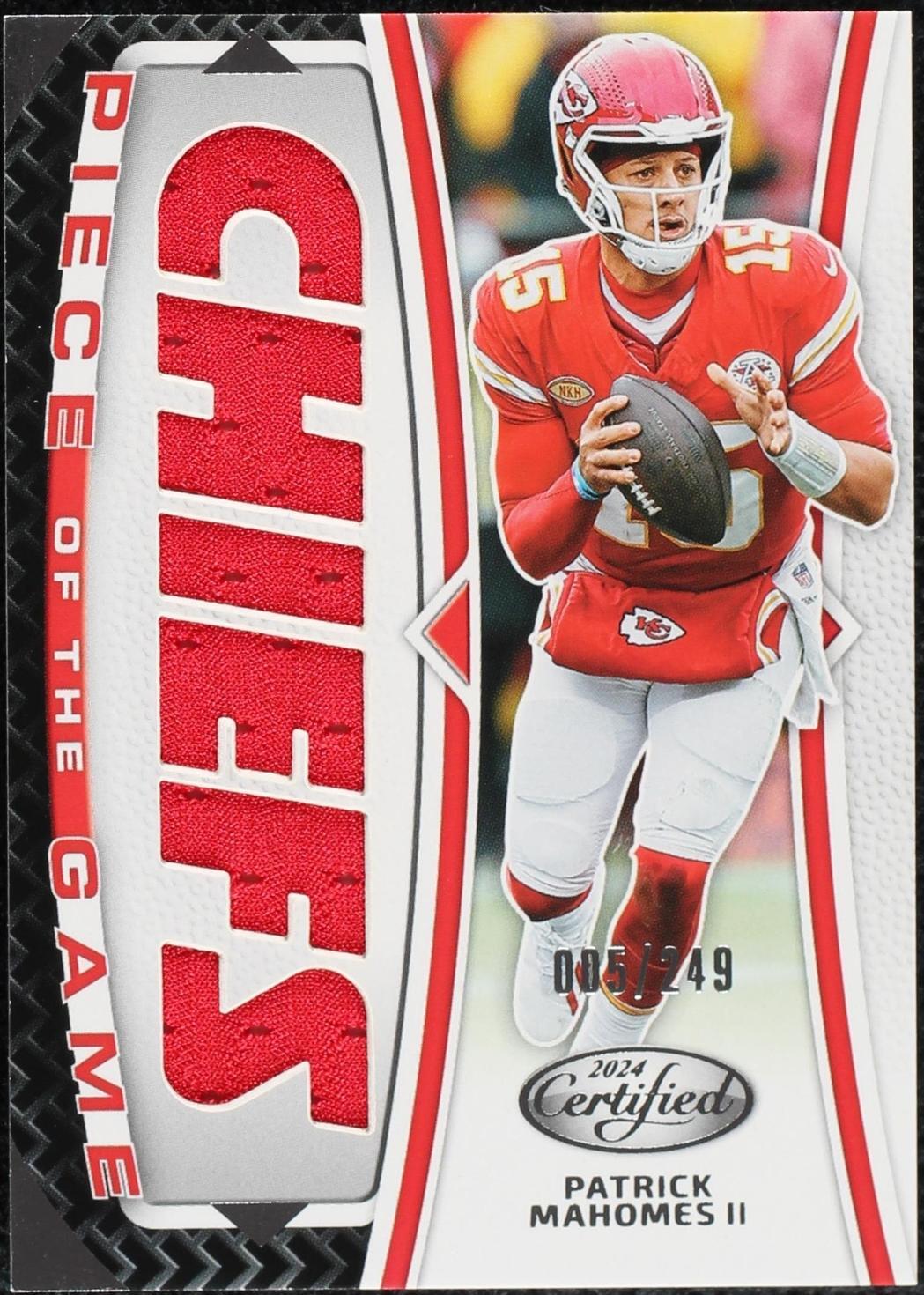 2024 Panini Certified - Piece of the Game Relics Patrick Mahomes II # ...