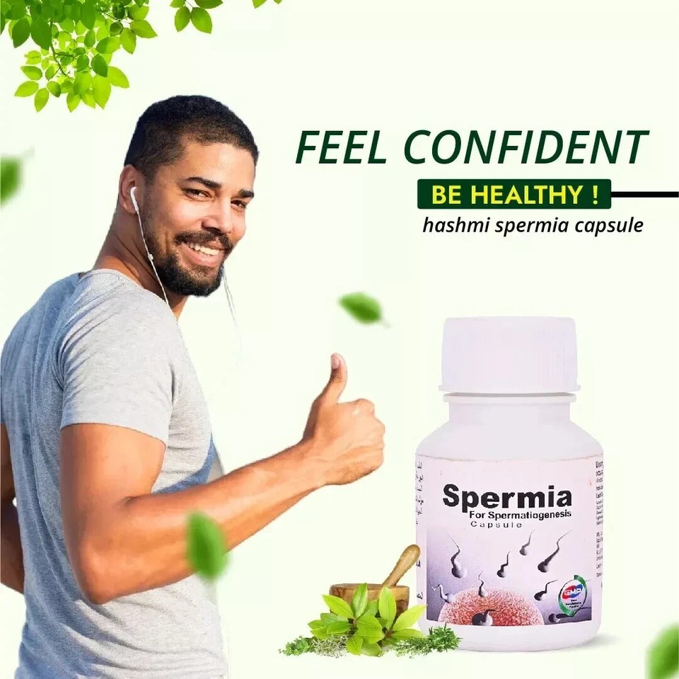 Hashmi Spermia Capsule-Helps Improve Reproductive Health & Stamina (20 ...
