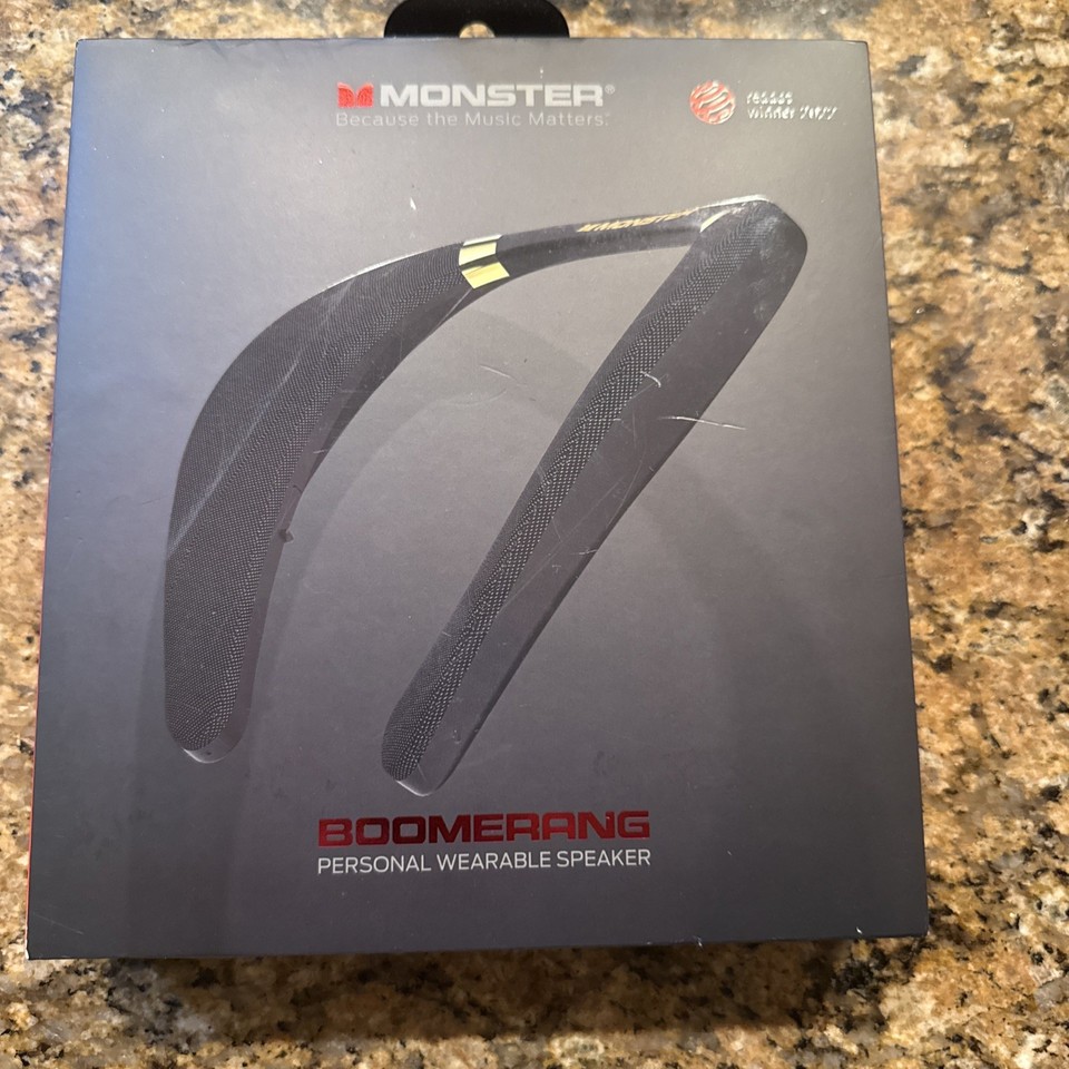 Monster Boomerang Neckband Bluetooth Speaker Neck Wireless Wearable ...