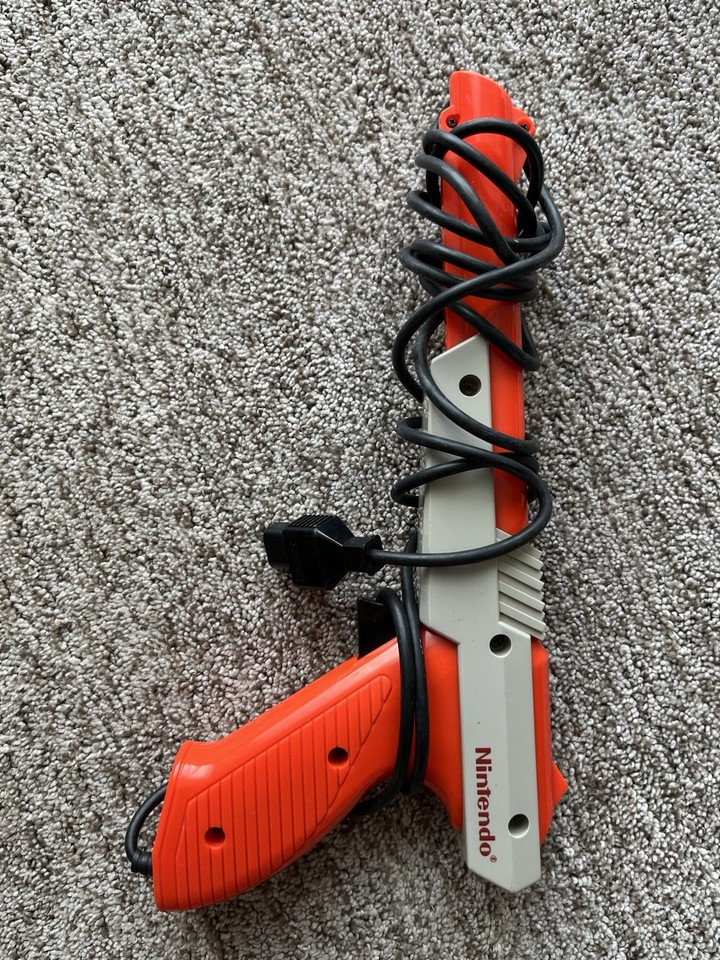 Nintendo NES Zapper Light Gun Controller Orange Tested Works Well ...