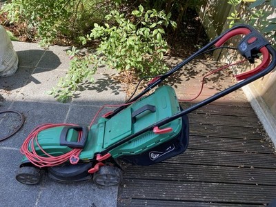 Qualcast Electric Lawnmower With Grass Catcher | eBay UK