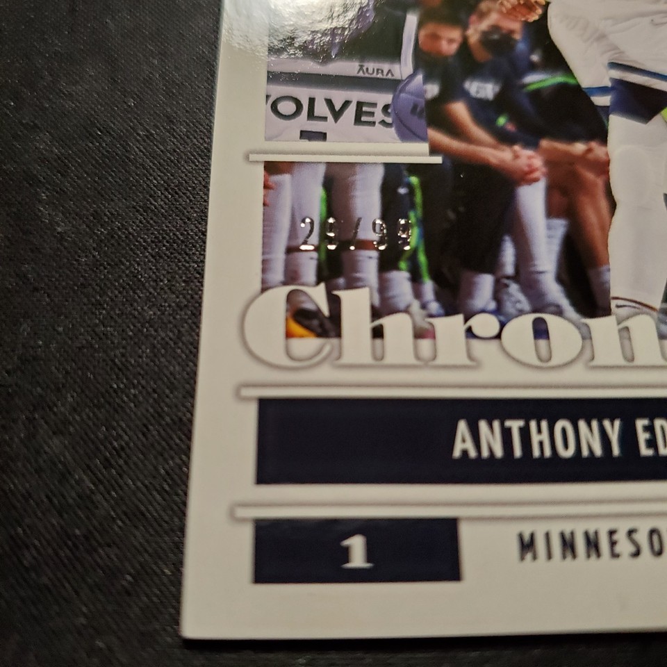 ANTHONY EDWARDS ROOKIE/SERIAL NUMBERED/INSERTS CARDS LOT(3 CARDS)(TC ...