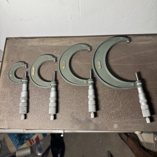 Craftsman 4 Vintage Micrometers Hardened Steel W/calibrate Rods | eBay