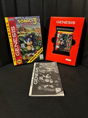 Sega Genesis Sonic the Hedgehog 3 MEGA HIT SERIES CIB COMPLETE BOX ...