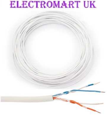 BT TELEPHONE CABLE WIRE 2 PAIR 4 CORE EXTENSION SOLID COPPER 20M | eBay UK