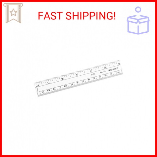 Westcott 6-Inch Flexible Metric Ruler, Clear | eBay