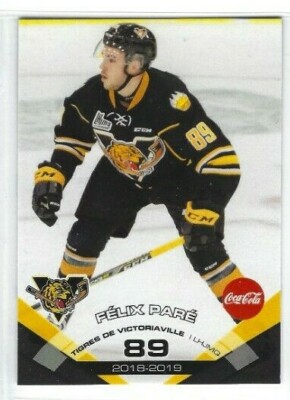 2018-19 Victoriaville Tigres (QMJHL) Felix Pare | eBay