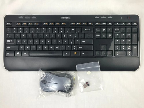 Logitech K520 Wireless Keyboard USB 2.4Ghz Black w/ Receiver & M310 ...