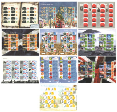 LS41 to LS50 Royal Mail Generic Smilers Sheets MNH. Each sold ...