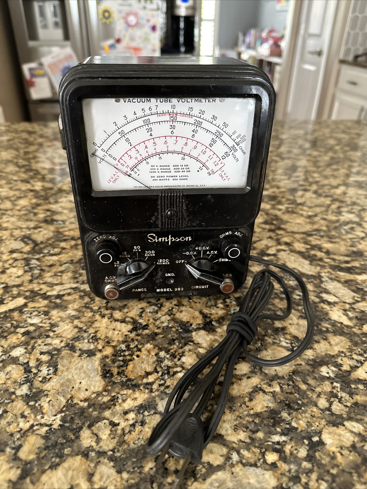 Simpson Vacuum Tube Voltmeter Model 303 Tested EUC | eBay