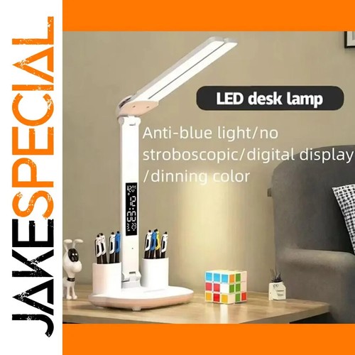 Foldable USB Desk Lamp with Clock and Night Light | eBay