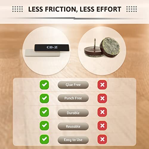 Large Furniture Sliders - 4 Pack 2 1/2 x 9 9 Rectangle-4 Pack Plastic ...