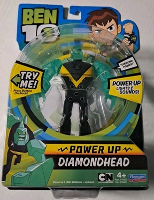BEN 10 POWER UP DIAMONDHEAD FIGURE LIGHTS SOUNDS | eBay