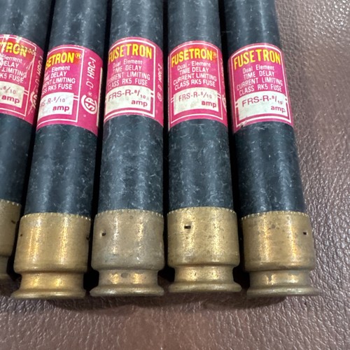 7x Fuses BUSSMAN FUSETRON FRS-R-8/10 600V Dual Element Time Delay RK5 ...