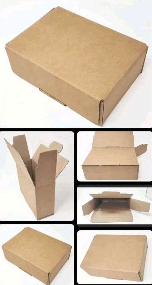 50pc Shipping Packaging Cardboard Corrugated Packing Box Medium 12x10x3 ...