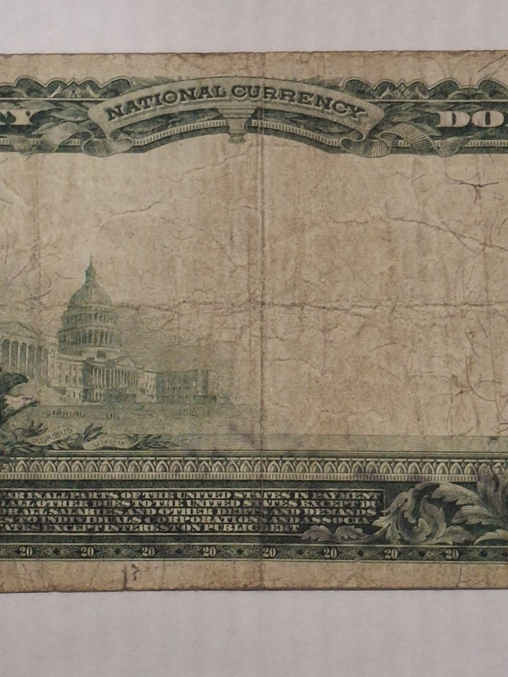 1902 $20 US NB of Denver Colorado National Currency Charter # 7408 | eBay