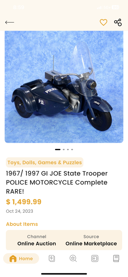 1964 VINTAGE GI JOE JOEZETA: 1990’s JAMES DESIMONE CONVENTION STATE ...