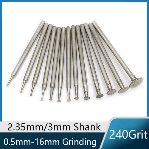 2.35mm/3mm Shank Diamond Burs Rotary Sintered Abrasive Grinding Bits ...