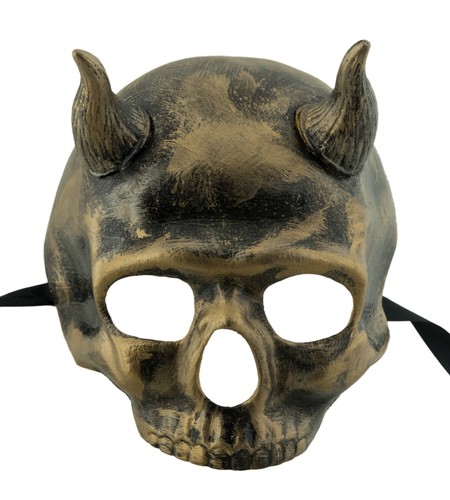 Venice Mask - Abaddon - Devil - Skull - Bronze Color - Oni - Demon ...
