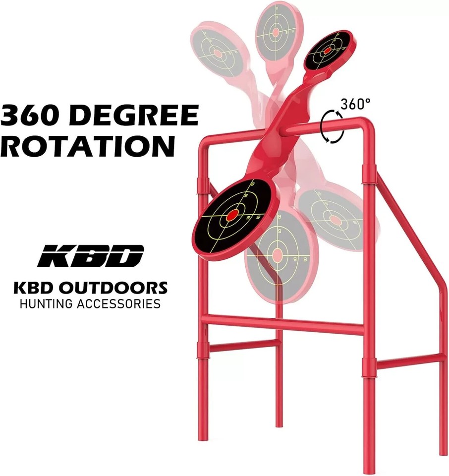 Metal Double Blast Spinner Shooting Target- Ideal for 9mm to 30 Soft ...