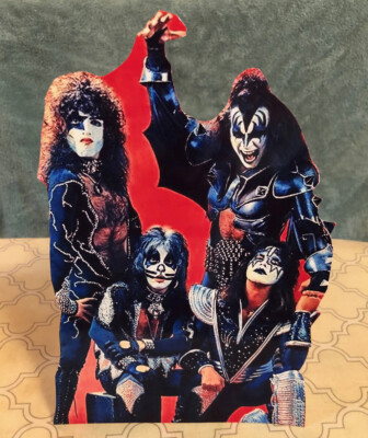 Kiss Rock and Roll Band Tabletop Display Standee 10" Tall | eBay