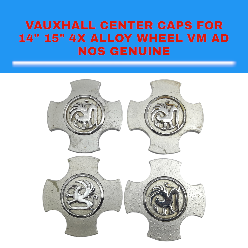 For Vauxhall Center Caps For 14" 15" 4X Alloy Wheel VM 90496306 AD NOS ...