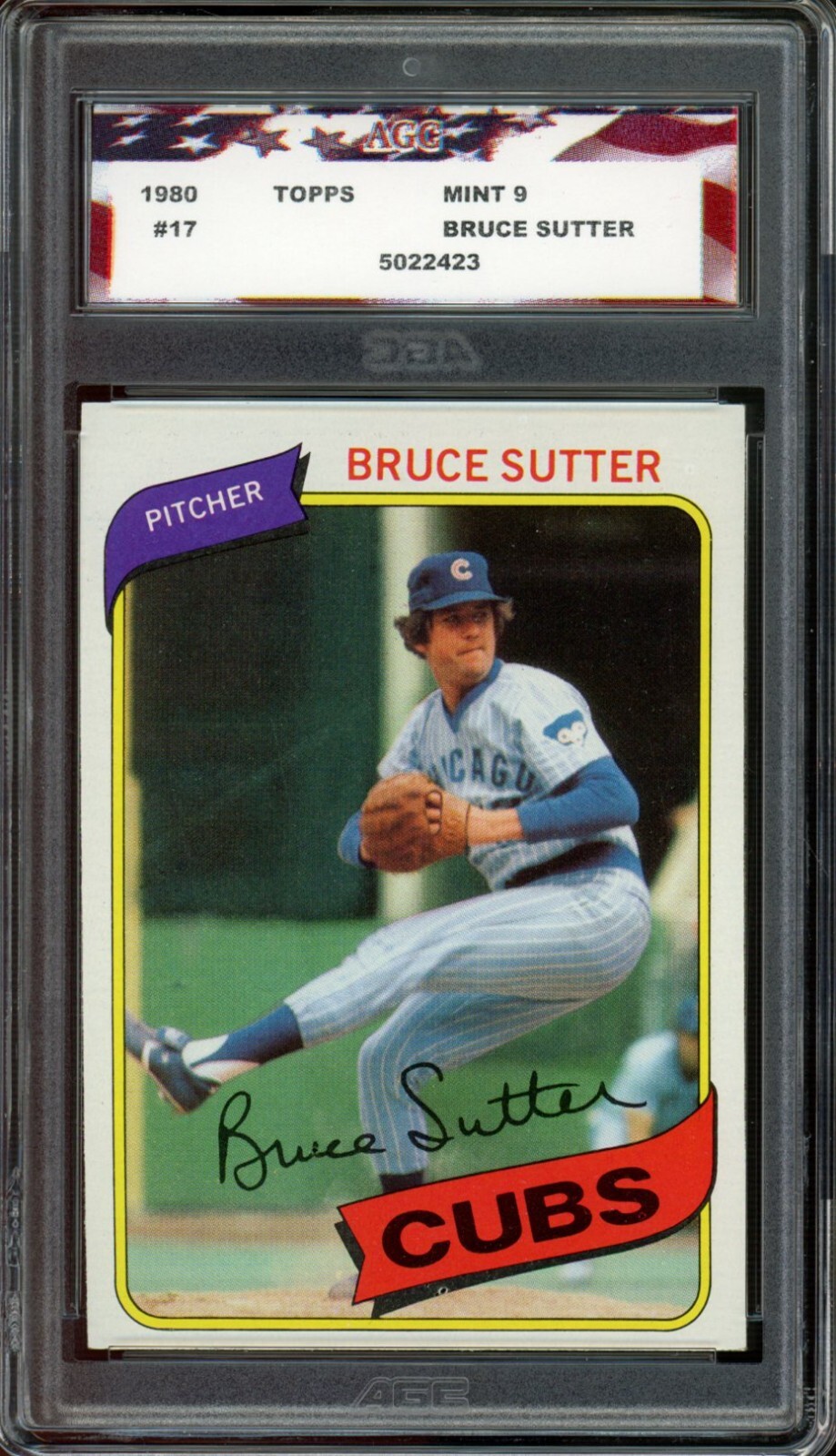1980 Topps Bruce Sutter #17 AGC Mint 9 Chicago Cubs | eBay