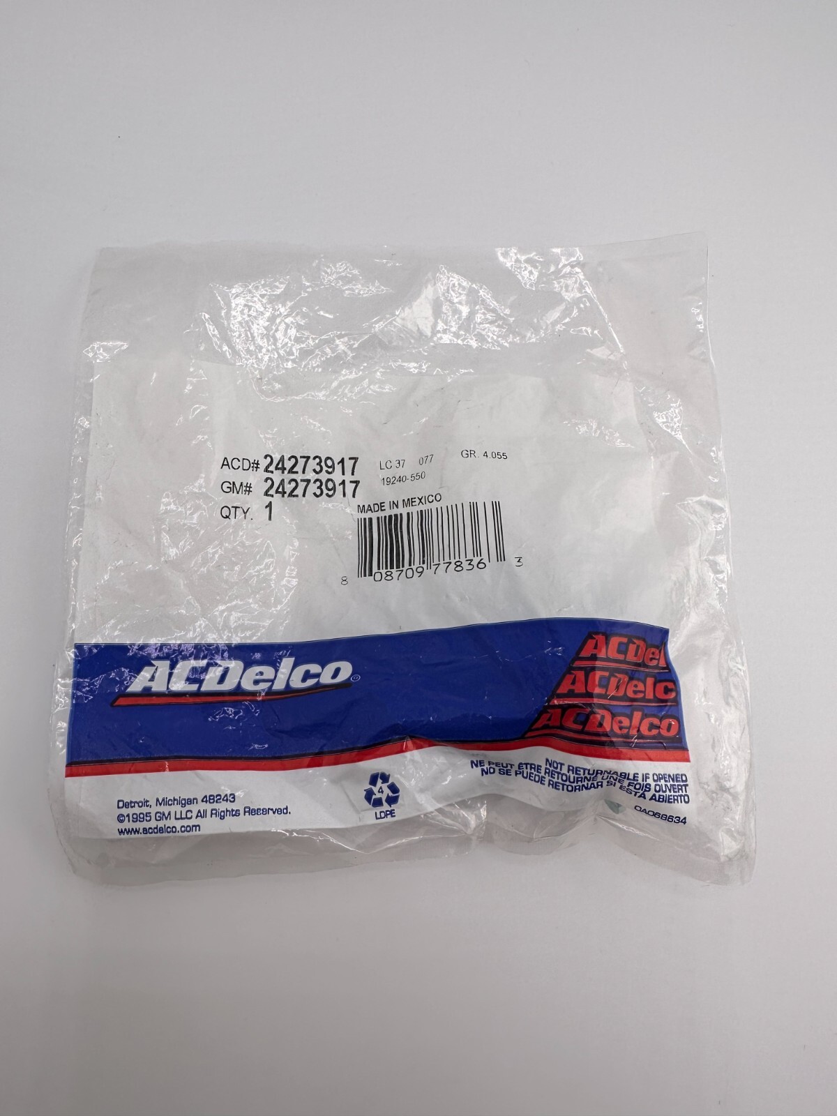 Automatic Transmission Fluid Pressure Switch Transducer 24273917 ...