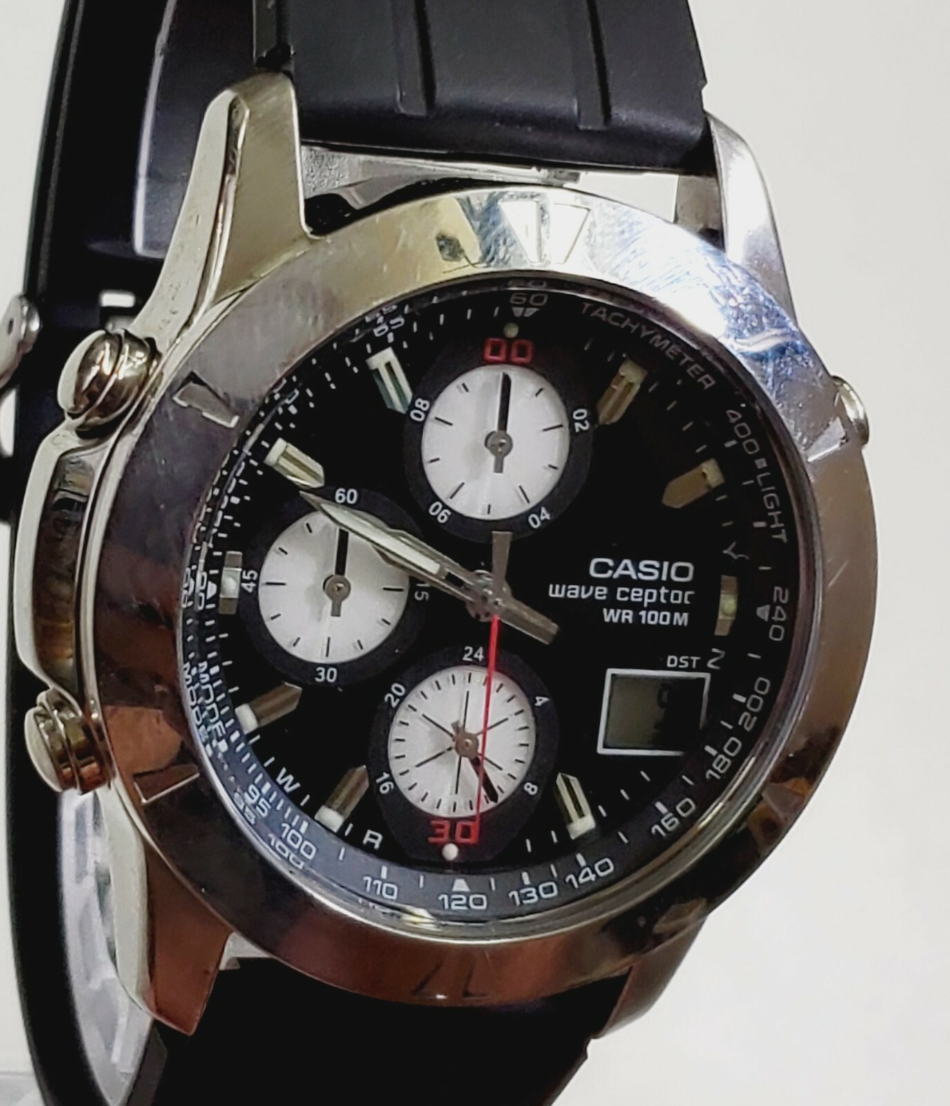 RARE,UNIQUE Men's ANALOG-DIGITAL Watch CASIO "Wave Septor" (4722) WVQ ...